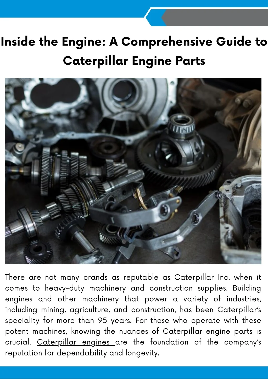PPT - Inside the Engine A Comprehensive Guide to Caterpillar Engine ...