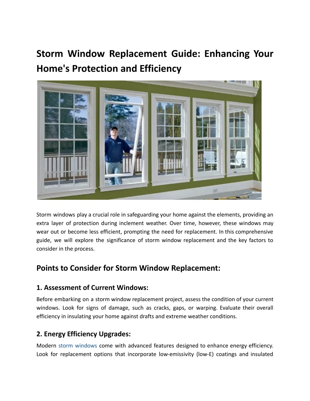 PPT - Storm Window Replacement Guide_ Enhancing Your Home's Protection ...