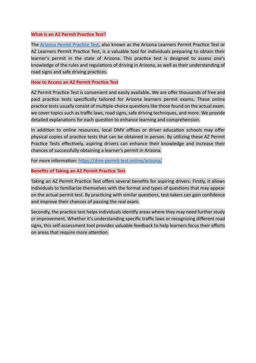 PPT - AZ Permit Practice Test | Arizona Permit Practice Test 2024 ...