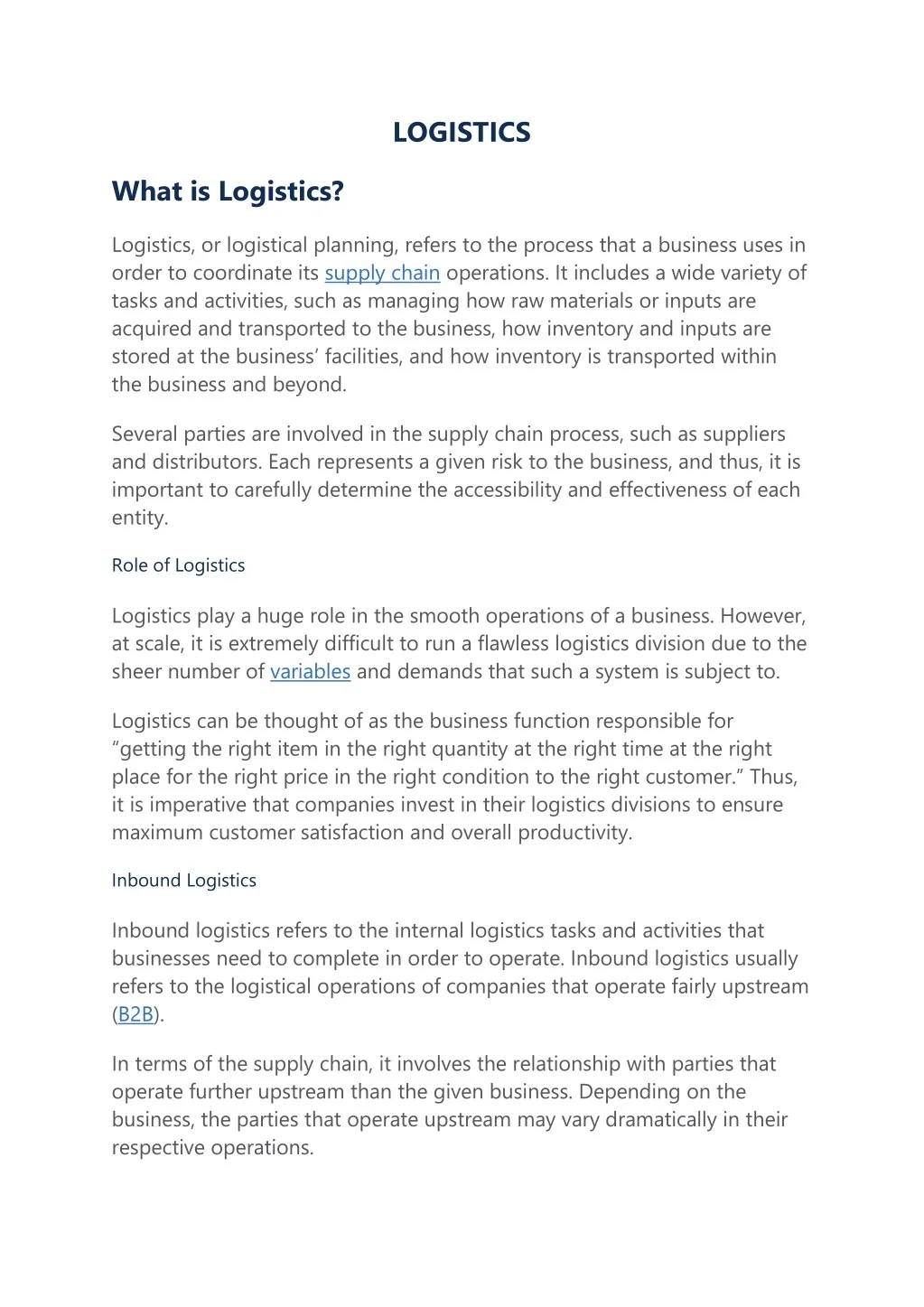 PPT - logistics PowerPoint Presentation, free download - ID:12780614