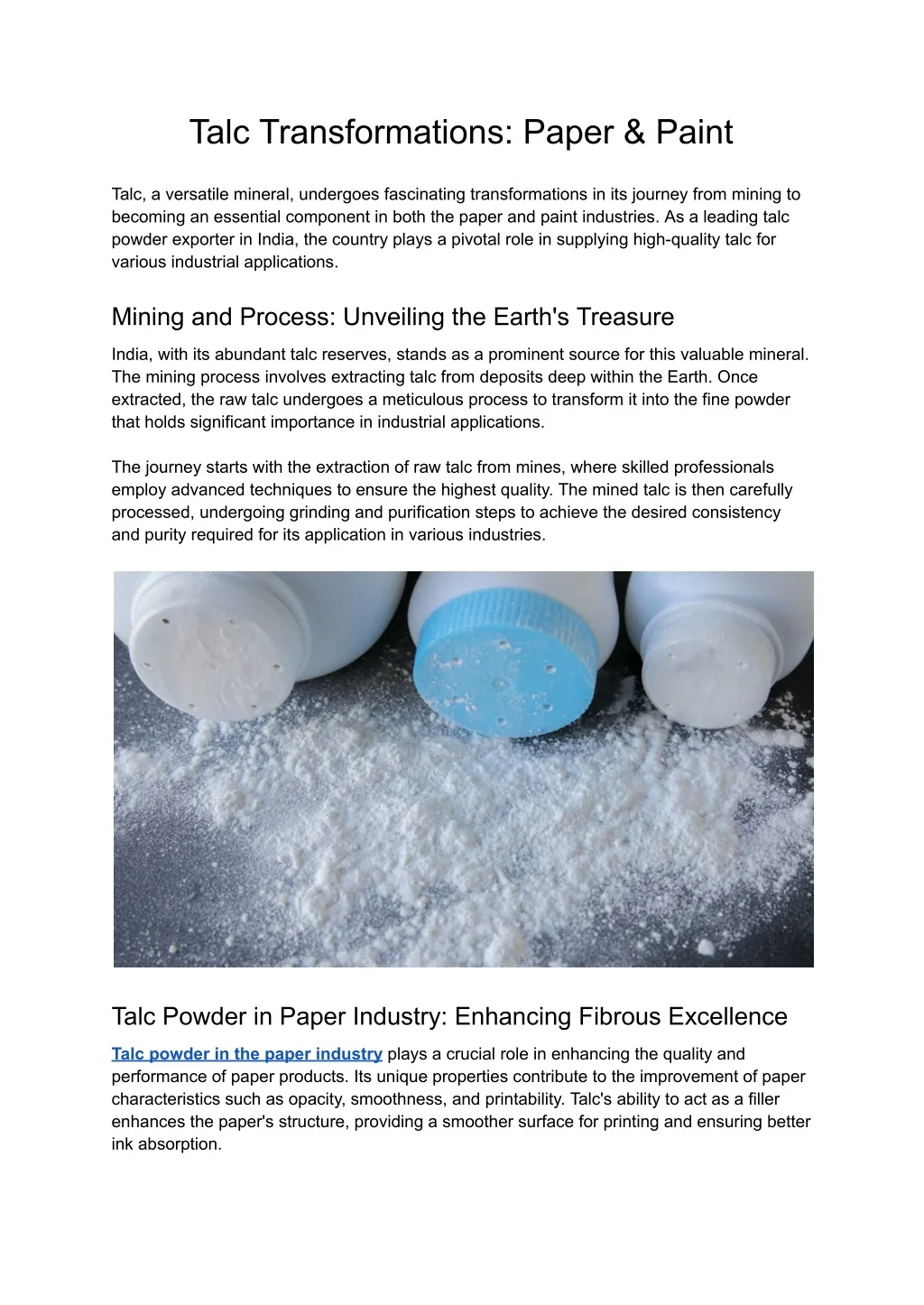 PPT - Talc Transformations_ Paper & Paint PowerPoint Presentation, free ...