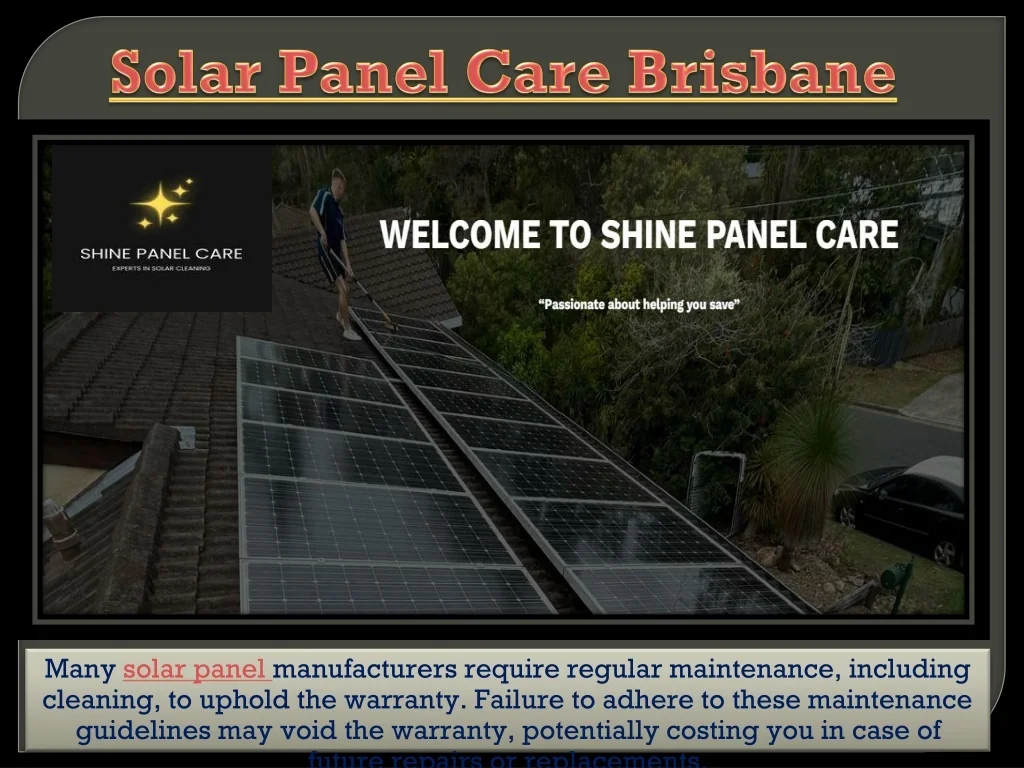 PPT - Solar Panel Care Brisbane PPT PowerPoint Presentation, free ...