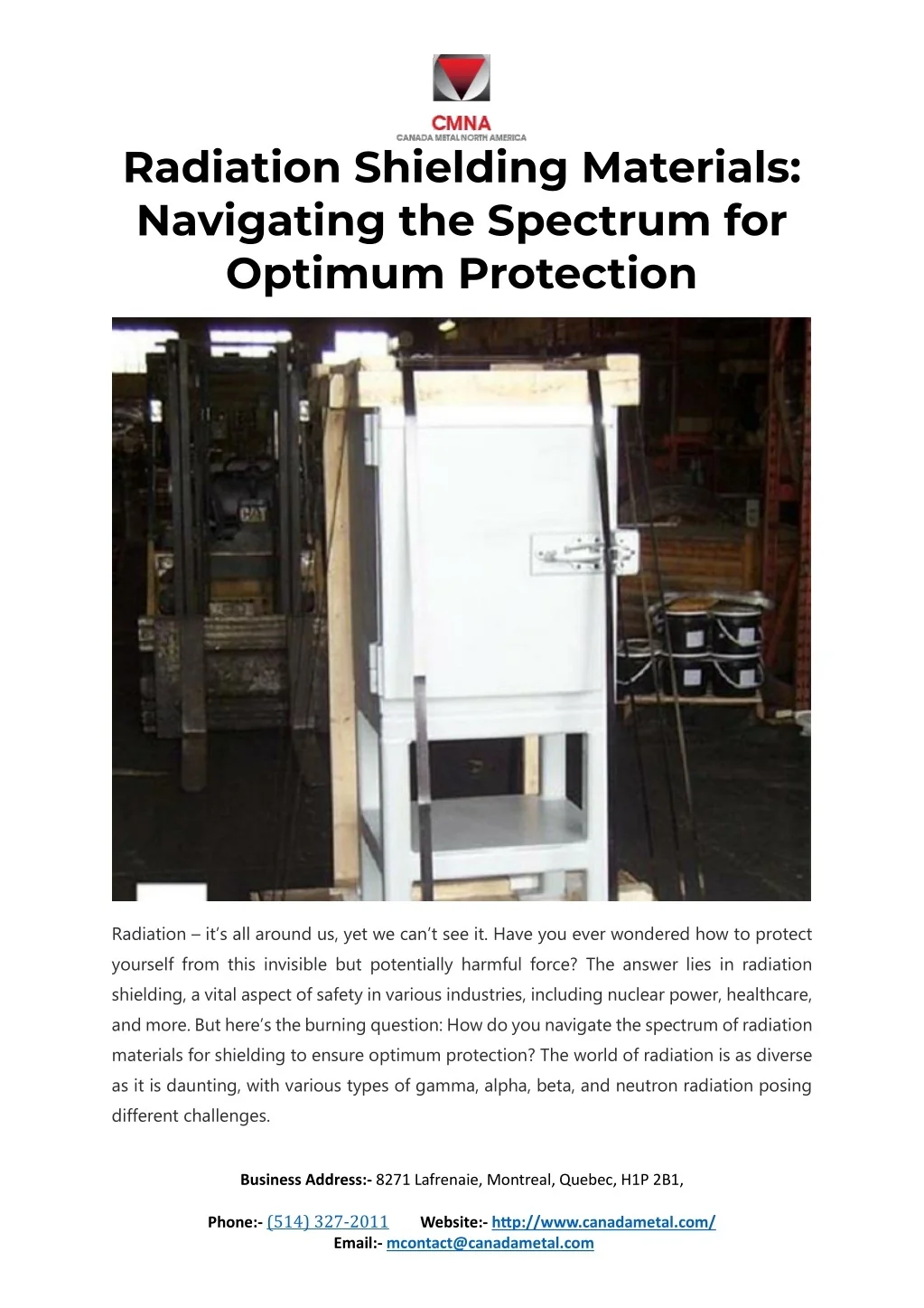 PPT - Radiation Shielding Materials: Navigating the Spectrum for ...