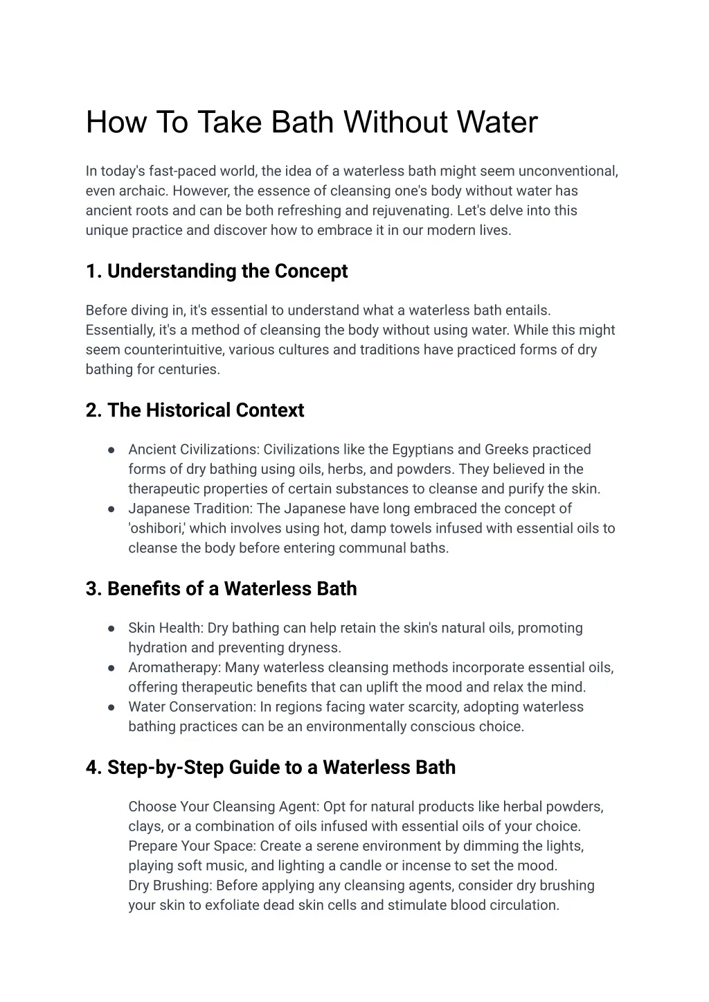PPT - How To Take Bath Without Water PowerPoint Presentation, free ...