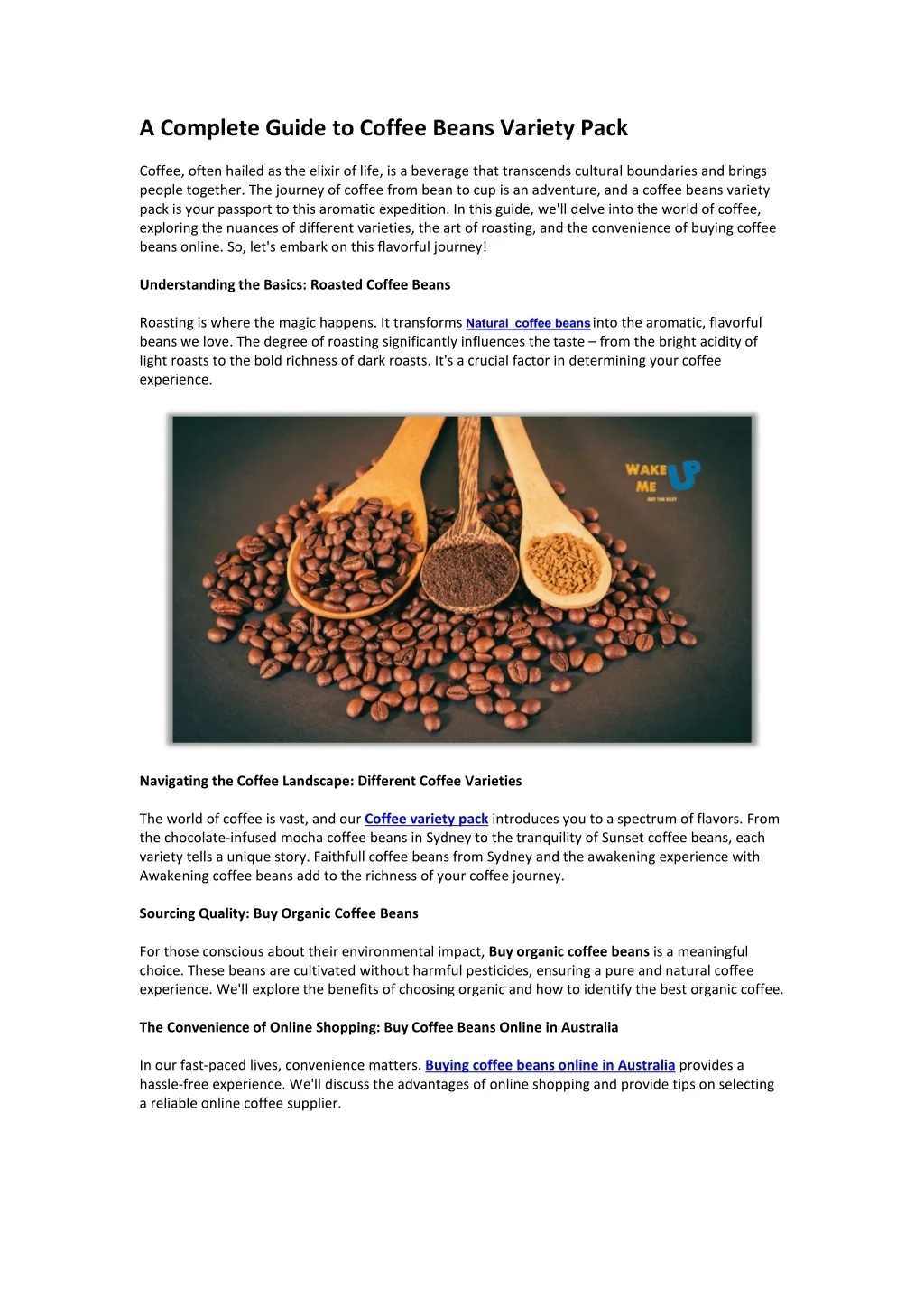 PPT - A Complete Guide to Coffee Beans Variety Pack PowerPoint ...