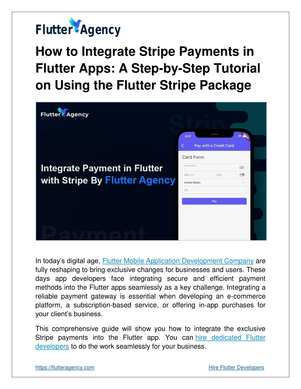 PPT - Integrate Stripe Payments in Flutter Apps: Step By Step PowerPoint Presentation - ID:12789922
