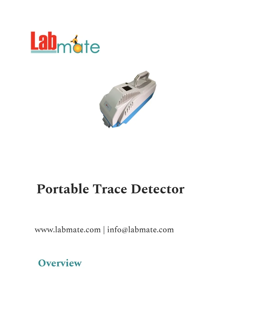 PPT - Portable Trace Detector PowerPoint Presentation, free download ...