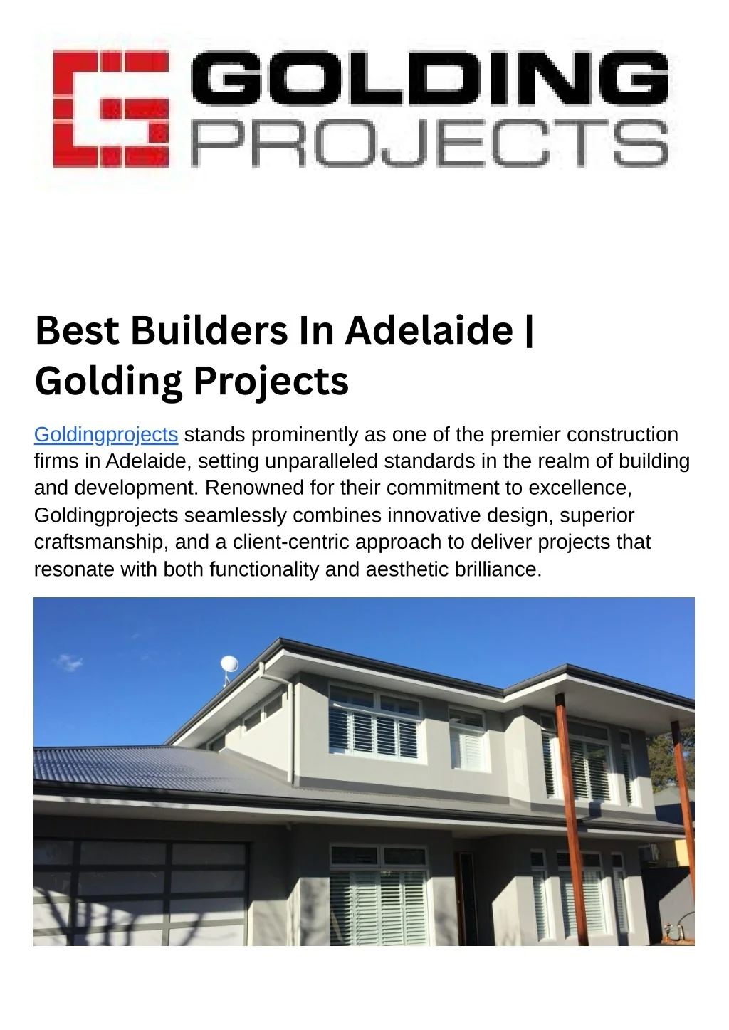 PPT - Best Builders In Adelaide Golding Projects (2) PowerPoint ...