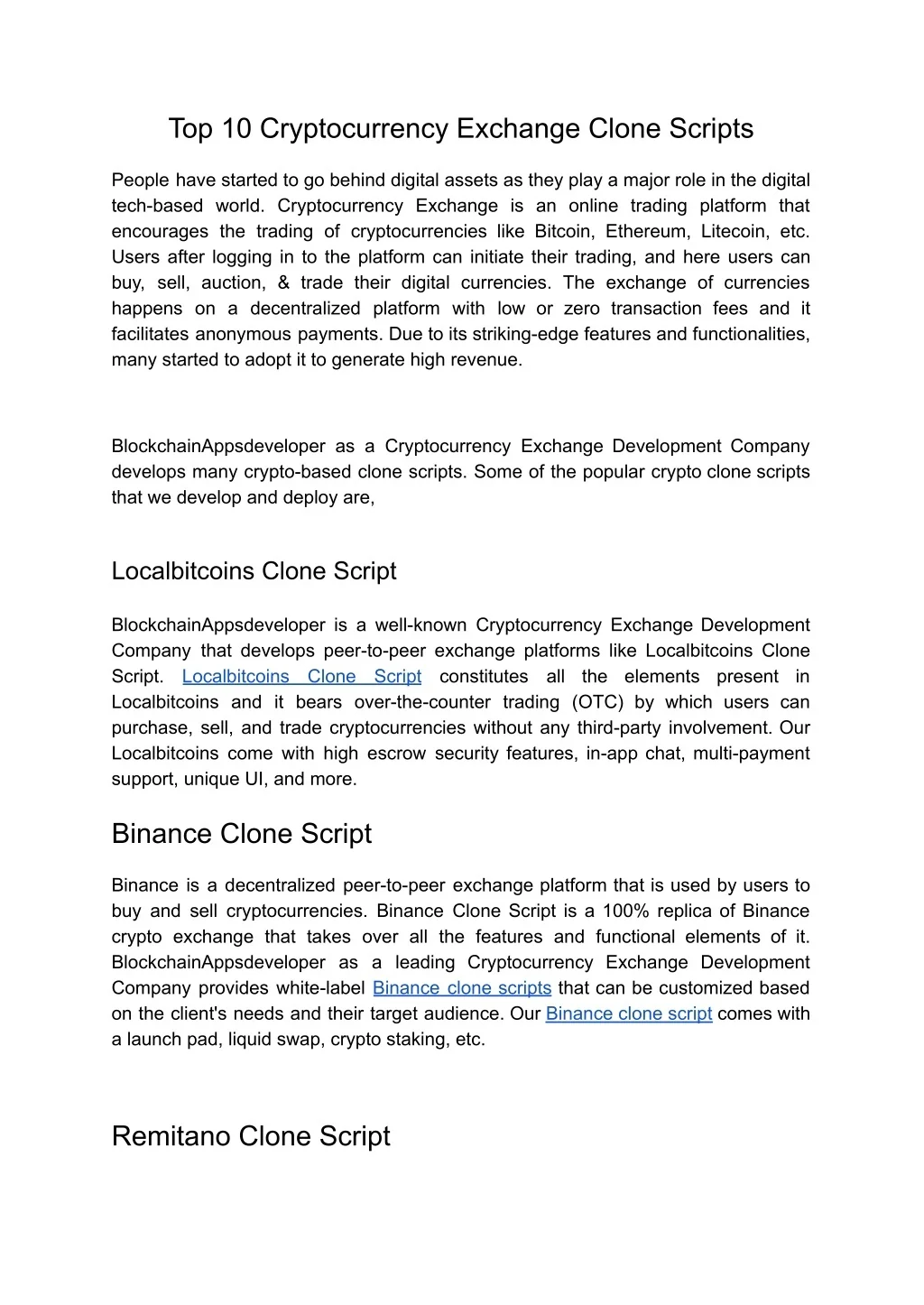 PPT - Top 10 Cryptocurrency Exchange Clone Scripts PowerPoint ...