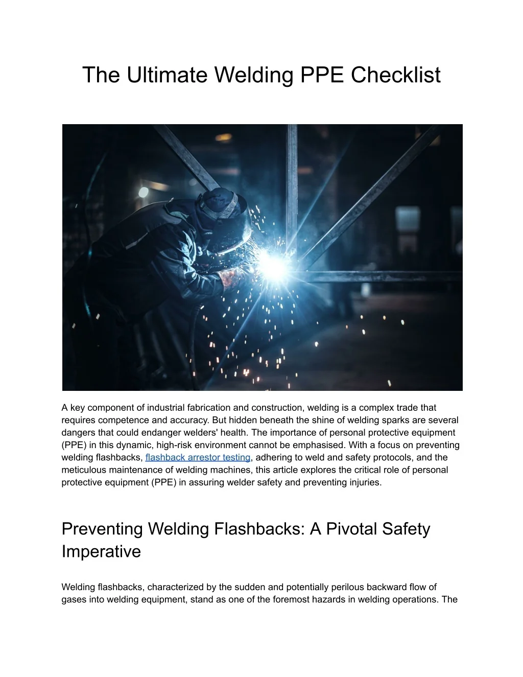 PPT - The Ultimate Welding PPE Checklist PowerPoint Presentation, free ...