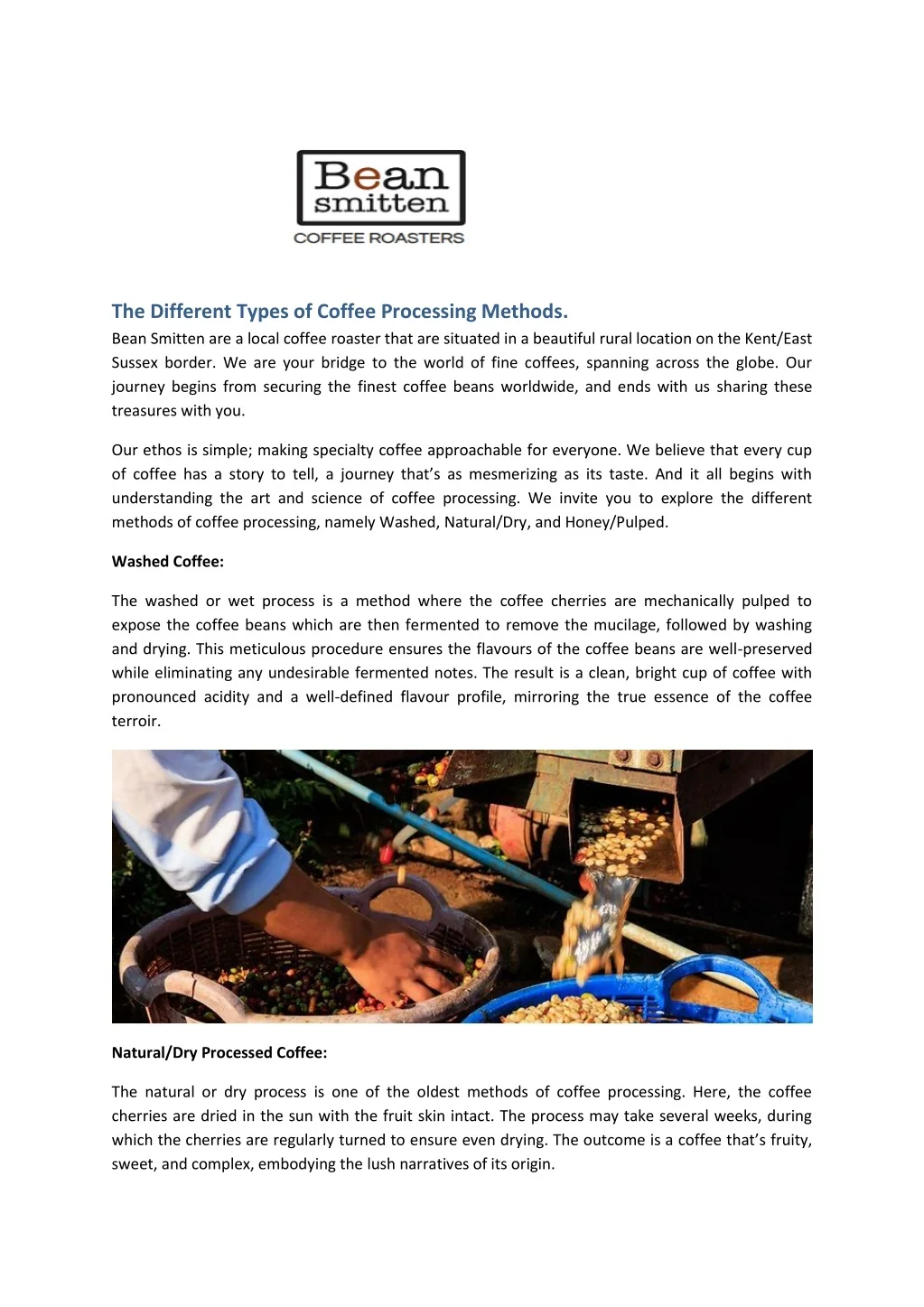 PPT - The Different Types of Coffee Processing Methods - Bean Smitten ...