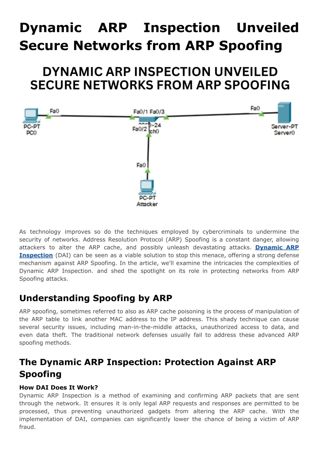 PPT - Dynamic ARP Inspection Unveiled Secure Networks from ARP Spoofing ...