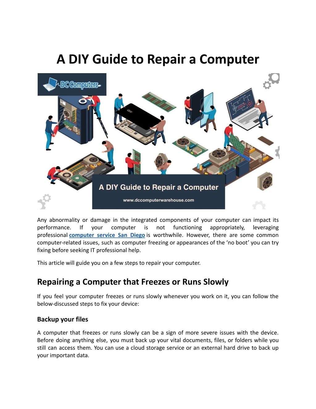 PPT - A DIY Guide to Repair a Computer PowerPoint Presentation, free ...