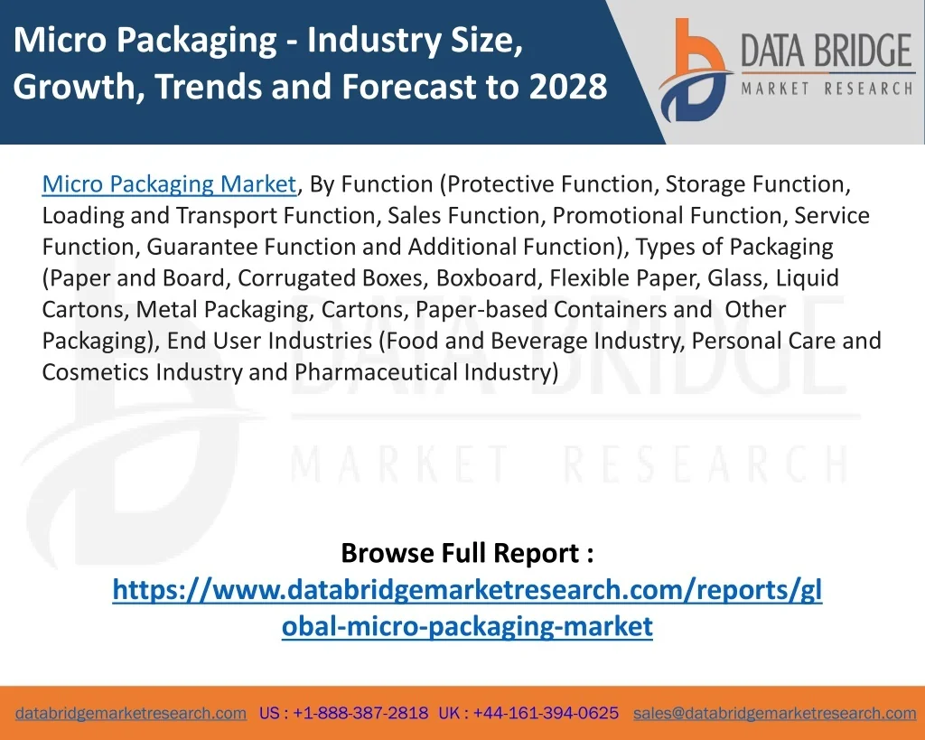 PPT - Micro Packaging Market PowerPoint Presentation, free download ...