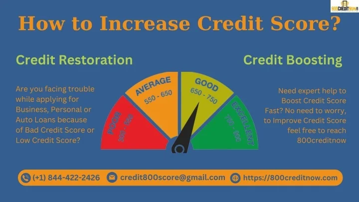 PPT - Increase Credit Score | Credit Monitoring 1844-422-2426 ...