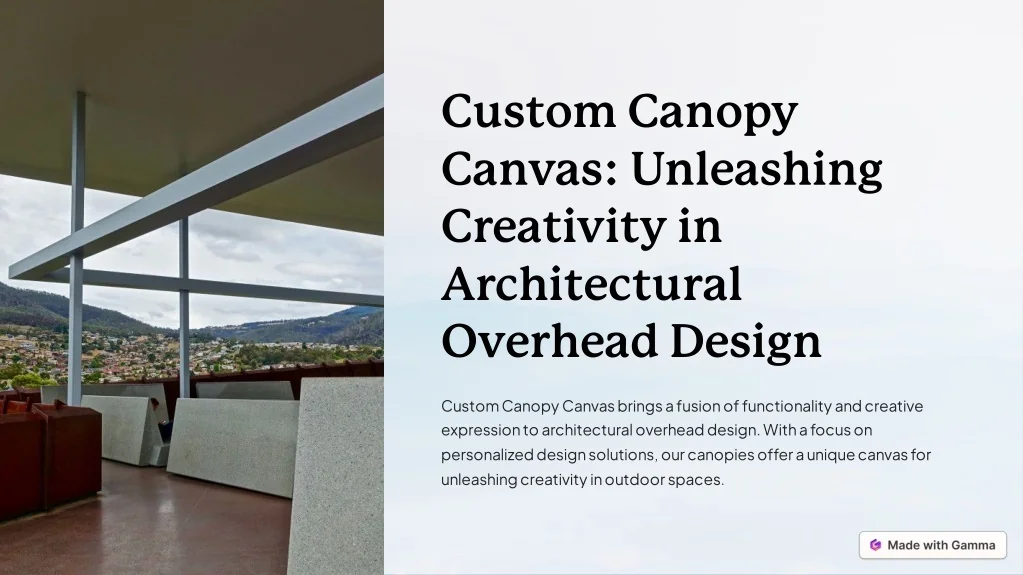 PPT - Custom Canopy: Unleashing Creativity in Architectural Overhead ...
