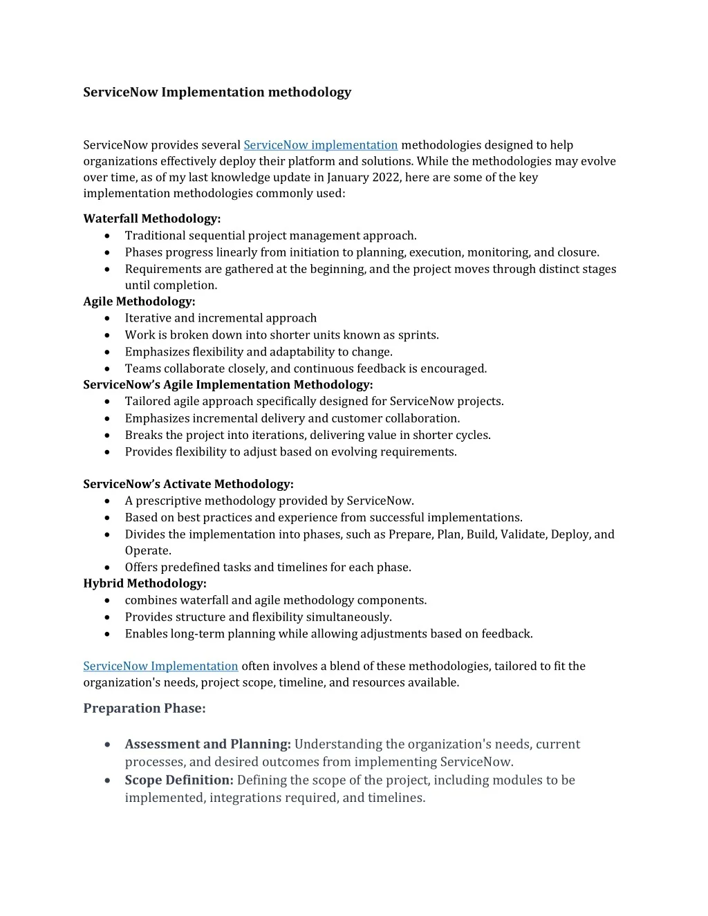 PPT - ServiceNow Implementation methodology PowerPoint Presentation ...