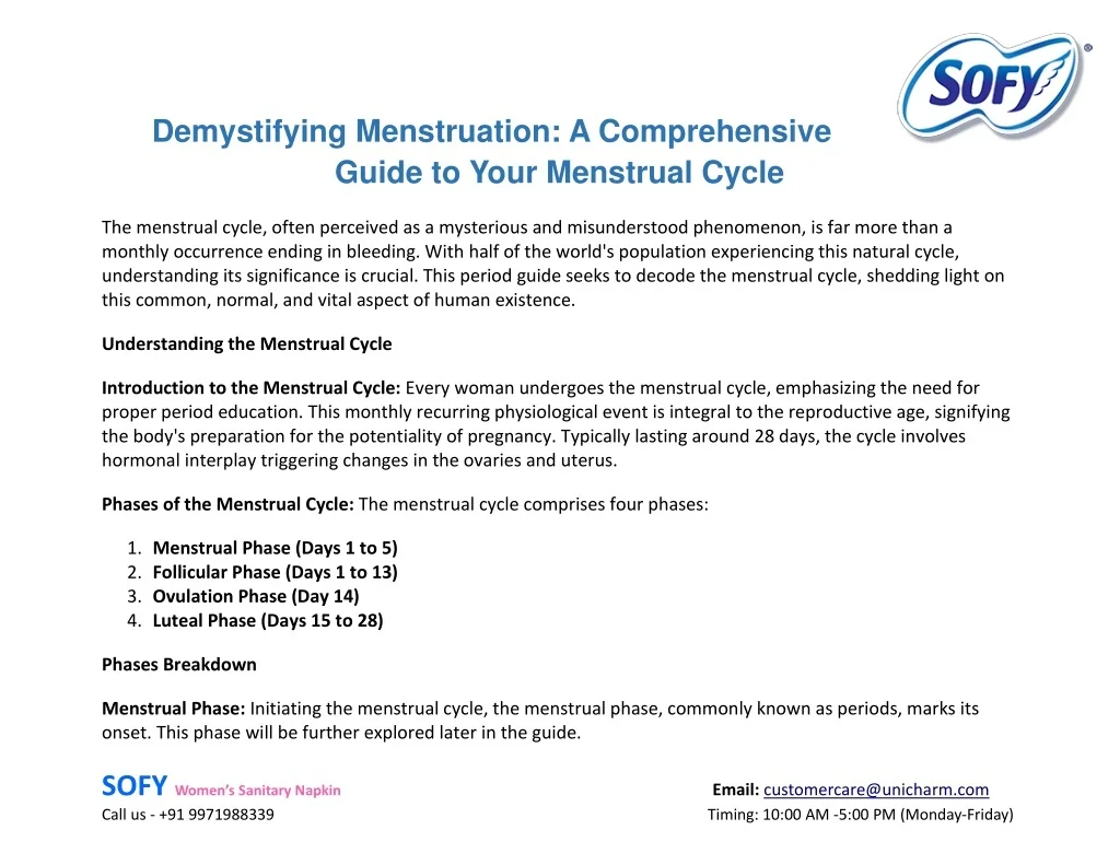 PPT - Demystifying Menstruation: A Comprehensive Guide to Your ...