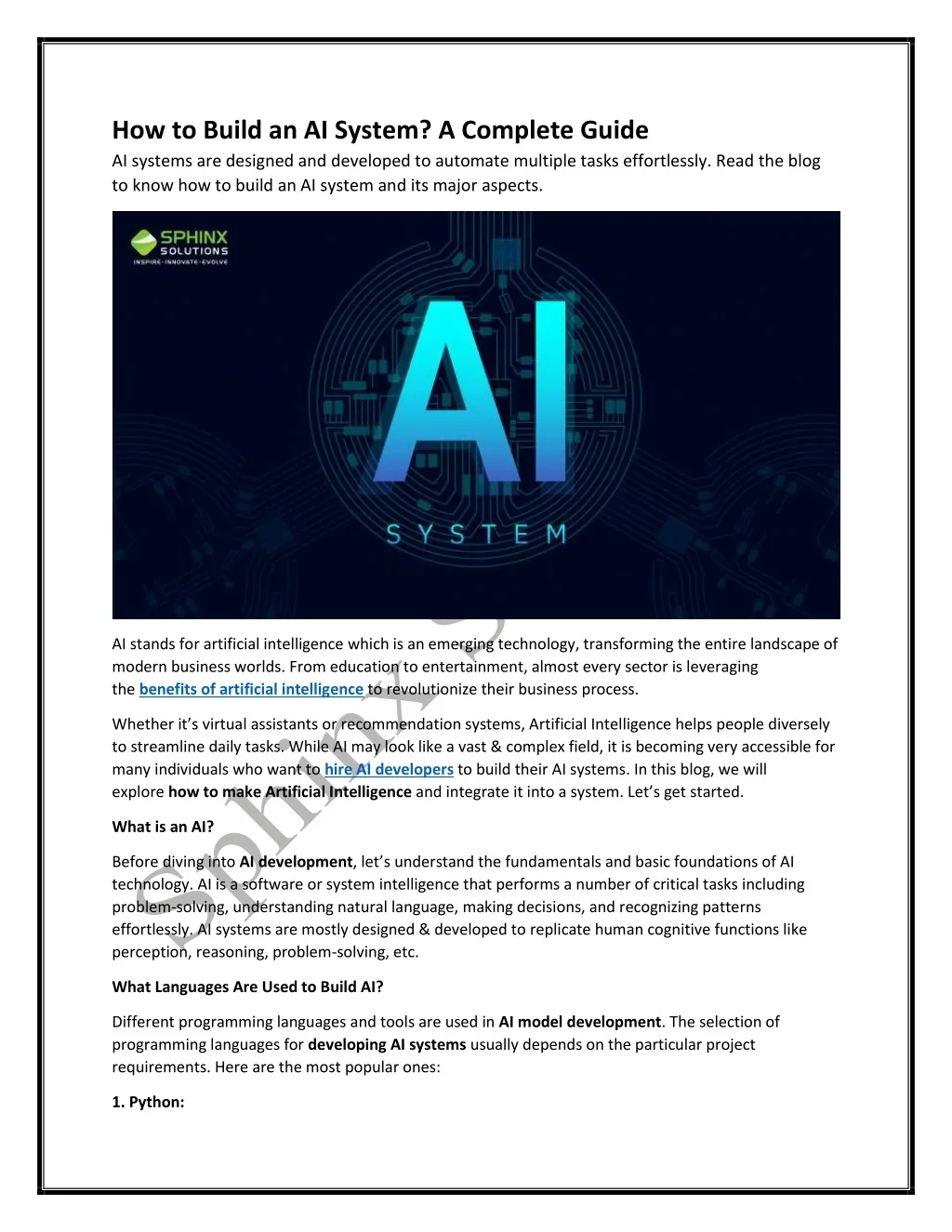 PPT - How to Build an AI System A Complete Guide PowerPoint ...