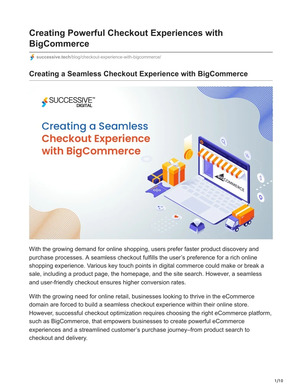 PPT - Creating a Seamless Checkout Experience with BigCommerce ...