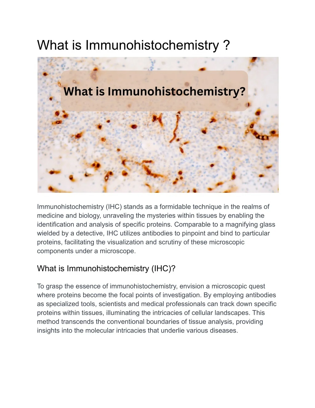 PPT - What is Immunohistochemistry _ PowerPoint Presentation, free download - ID:12809464