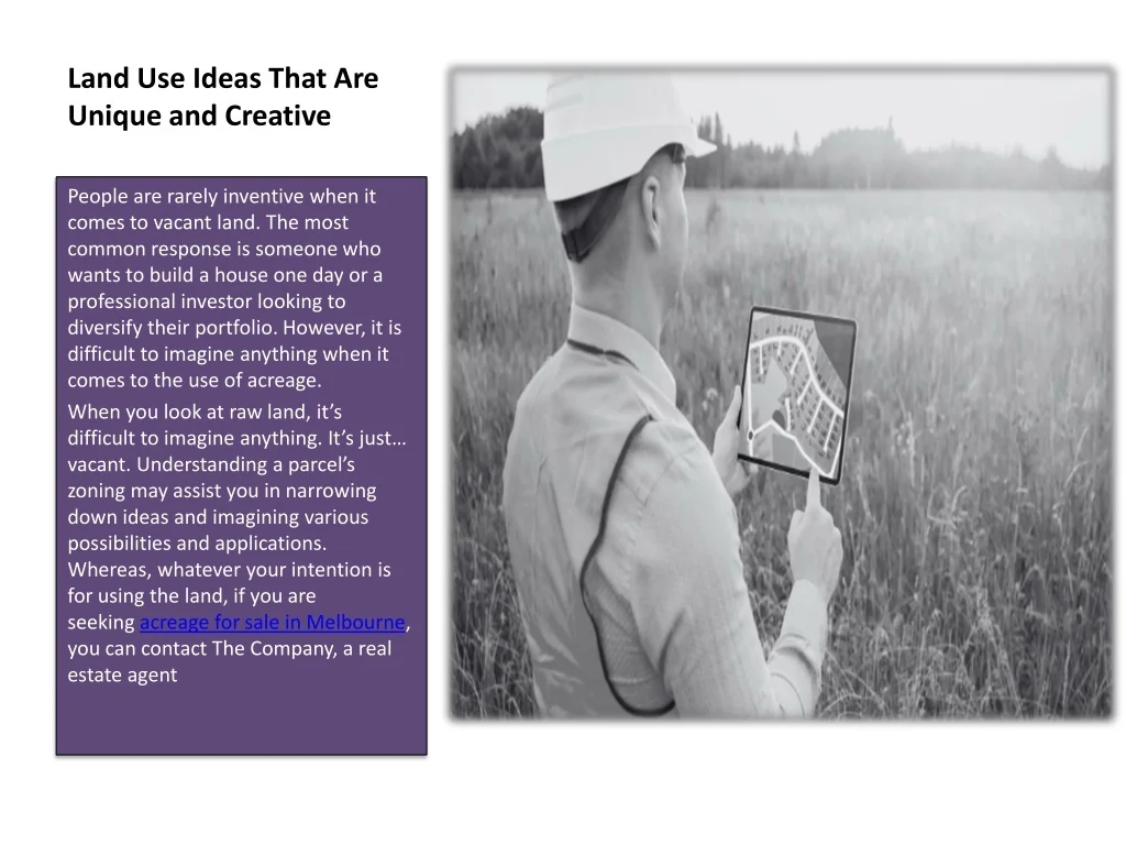 PPT - Land Use Ideas That Are Unique and Creative PowerPoint ...
