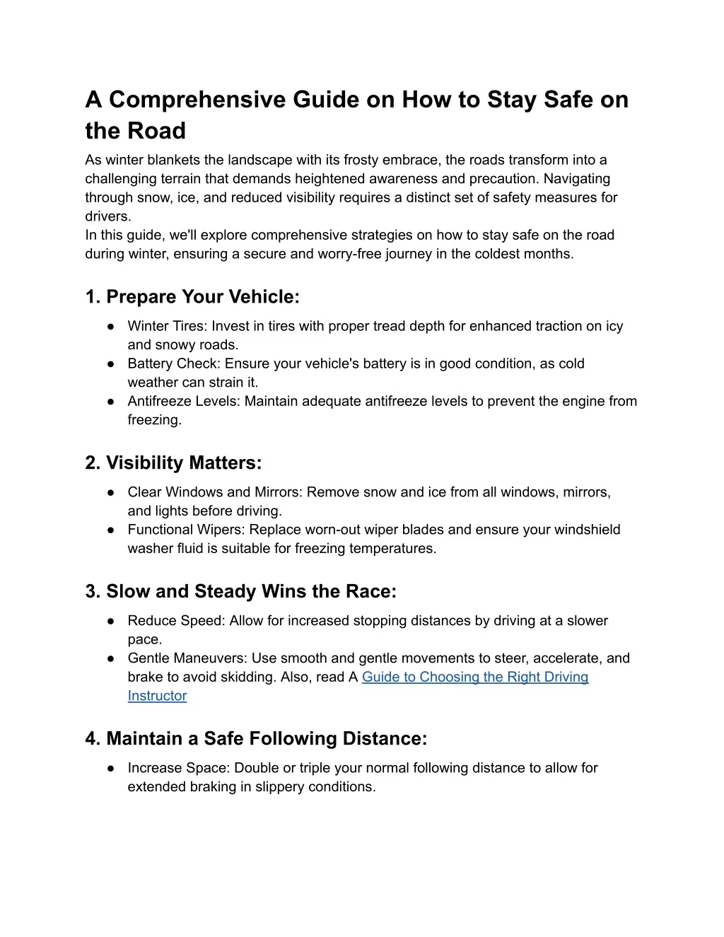 PPT - CDA Blog_- A Comprehensive Guide on How to Stay Safe on the Road ...