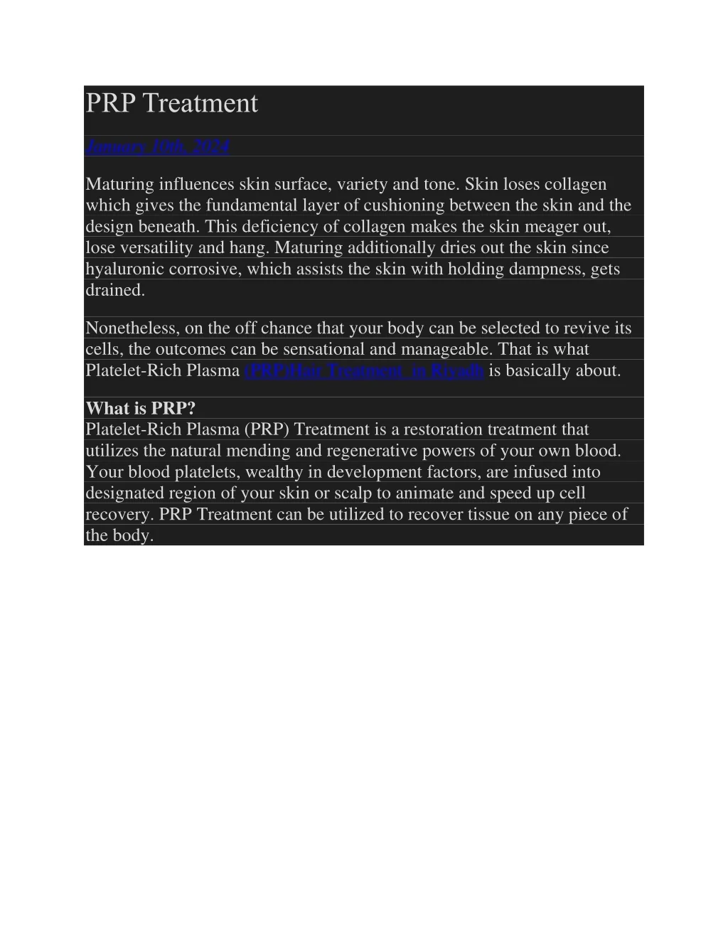PPT - PRP Treatment PowerPoint Presentation, free download - ID:12815822
