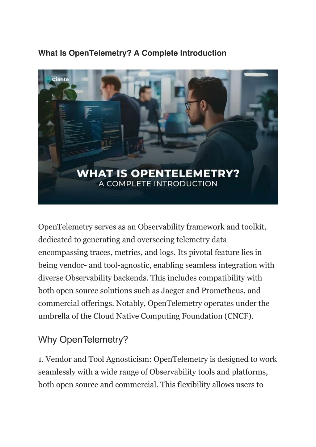 PPT - What Is OpenTelemetry? A Complete Introduction PowerPoint Presentation - ID:12816111