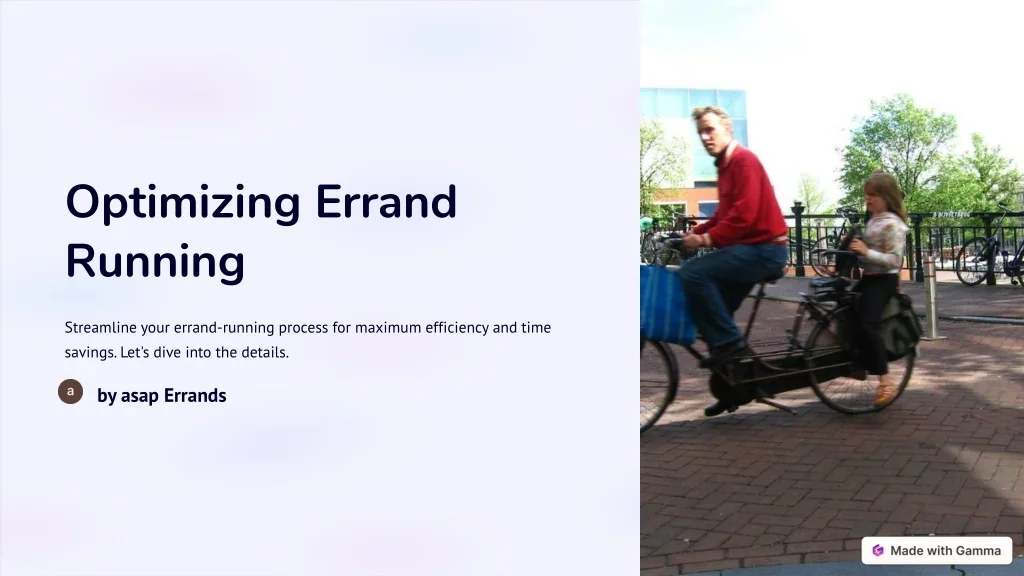 PPT - Optimizing-Errand-Running PowerPoint Presentation, free download ...