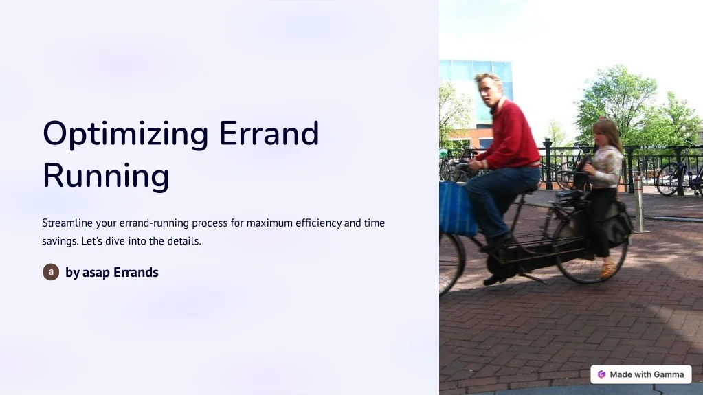 PPT - Optimizing-Errand-Running PowerPoint Presentation, free download ...
