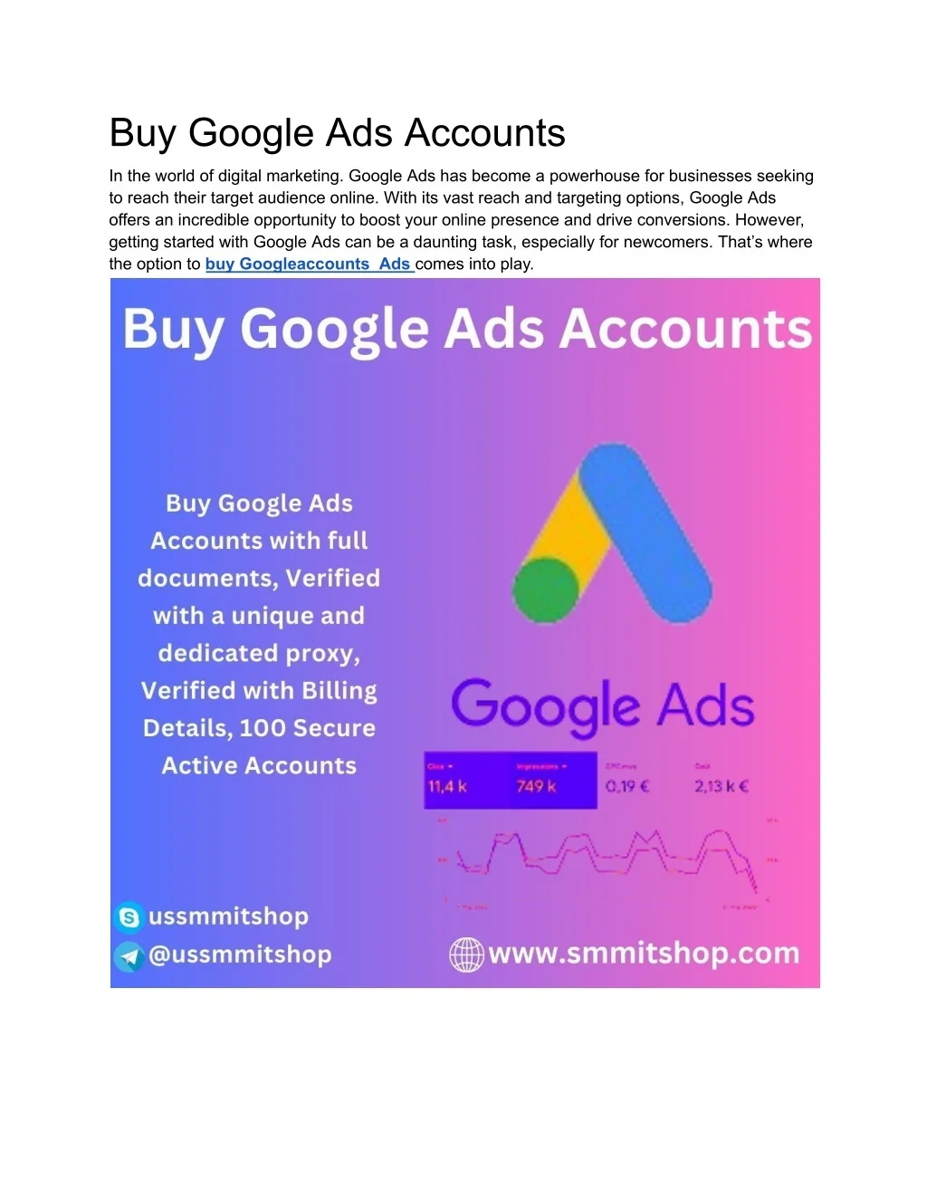 PPT - Buy Google Ads Accounts PowerPoint Presentation, free download ...