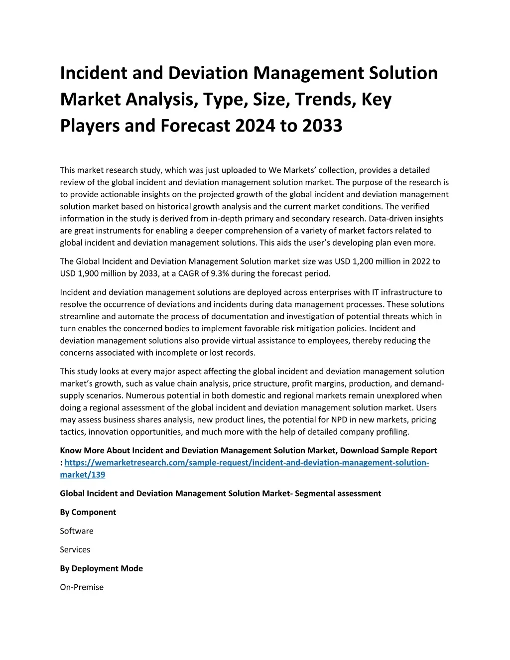 PPT - Incident and Deviation Management Solution Market PowerPoint ...