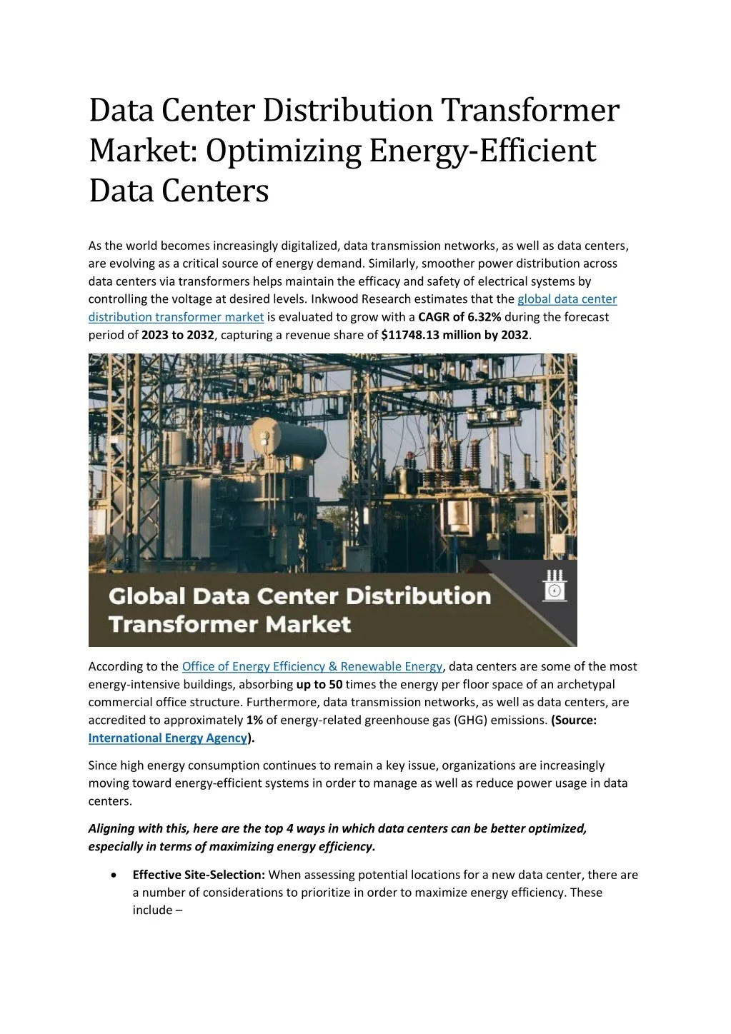 PPT - Data Center Distribution Transformer Market PowerPoint ...
