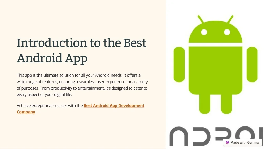 PPT - Introduction-to-the-Best-Android-App PowerPoint Presentation, free download - ID:12828593