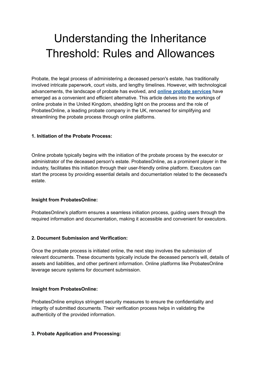 PPT - Understanding the Inheritance Threshold: Rules and Allowances PowerPoint Presentation - ID ...