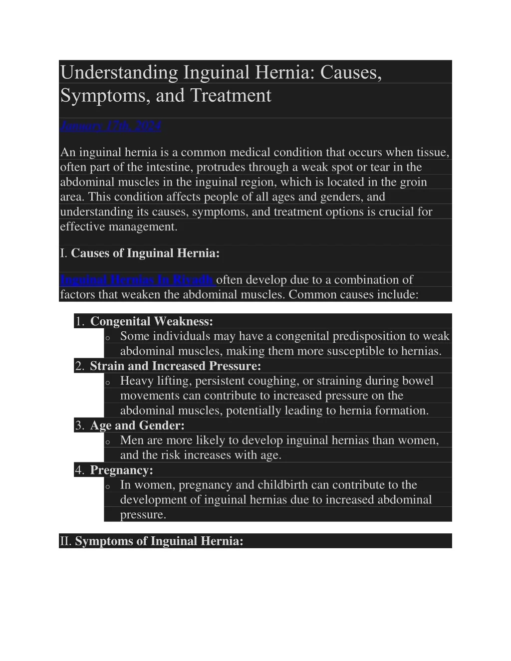 PPT - Understanding Inguinal Hernia PowerPoint Presentation, free ...