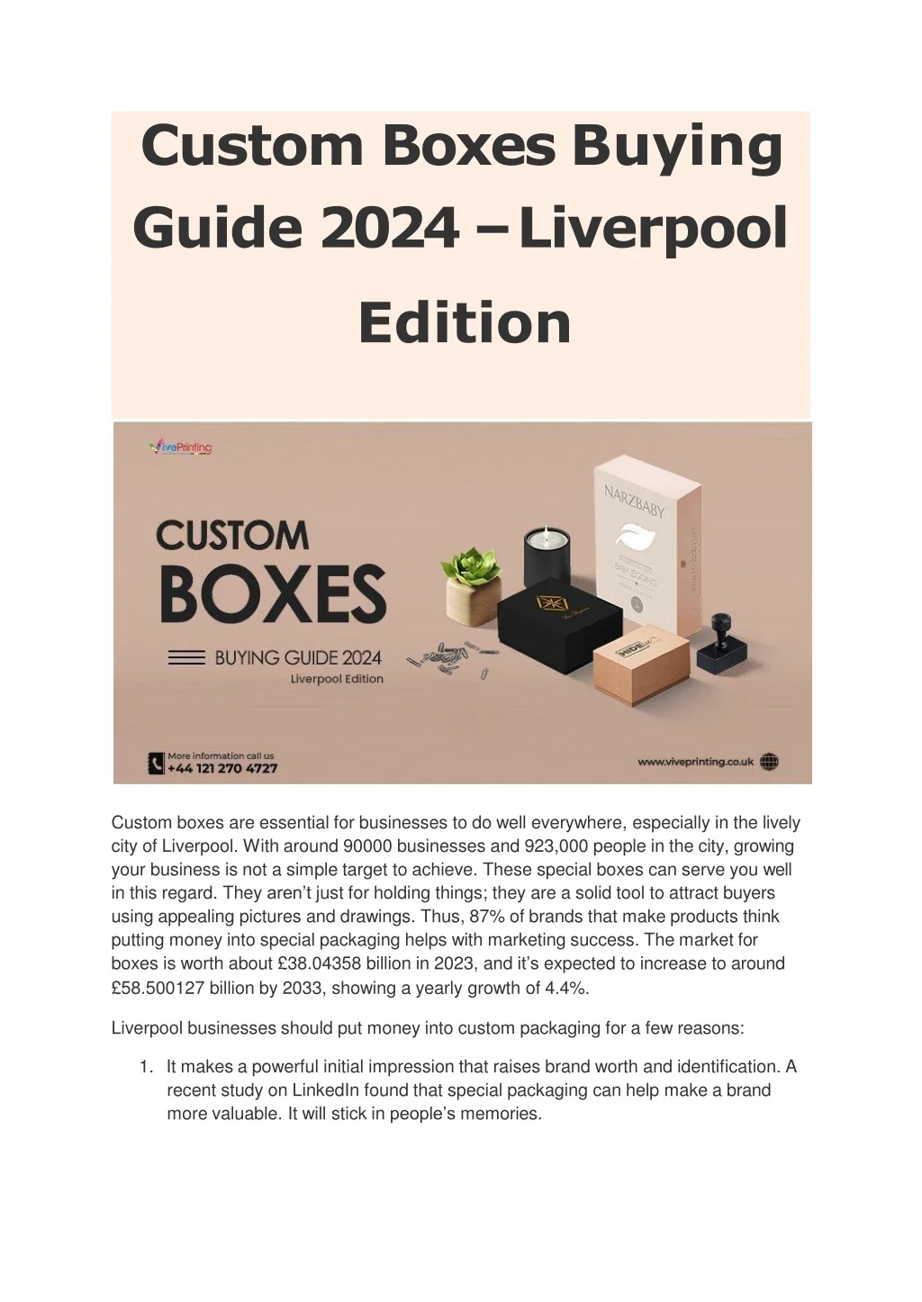 PPT - Custom Boxes Buying Guide 2024 - Liverpool Edition PowerPoint ...