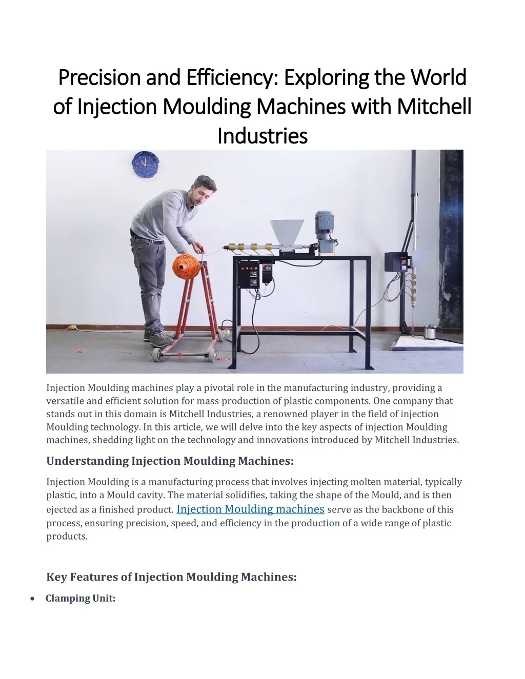 PPT - Exploring the World of Injection Moulding Machines PowerPoint Presentation - ID:12837157