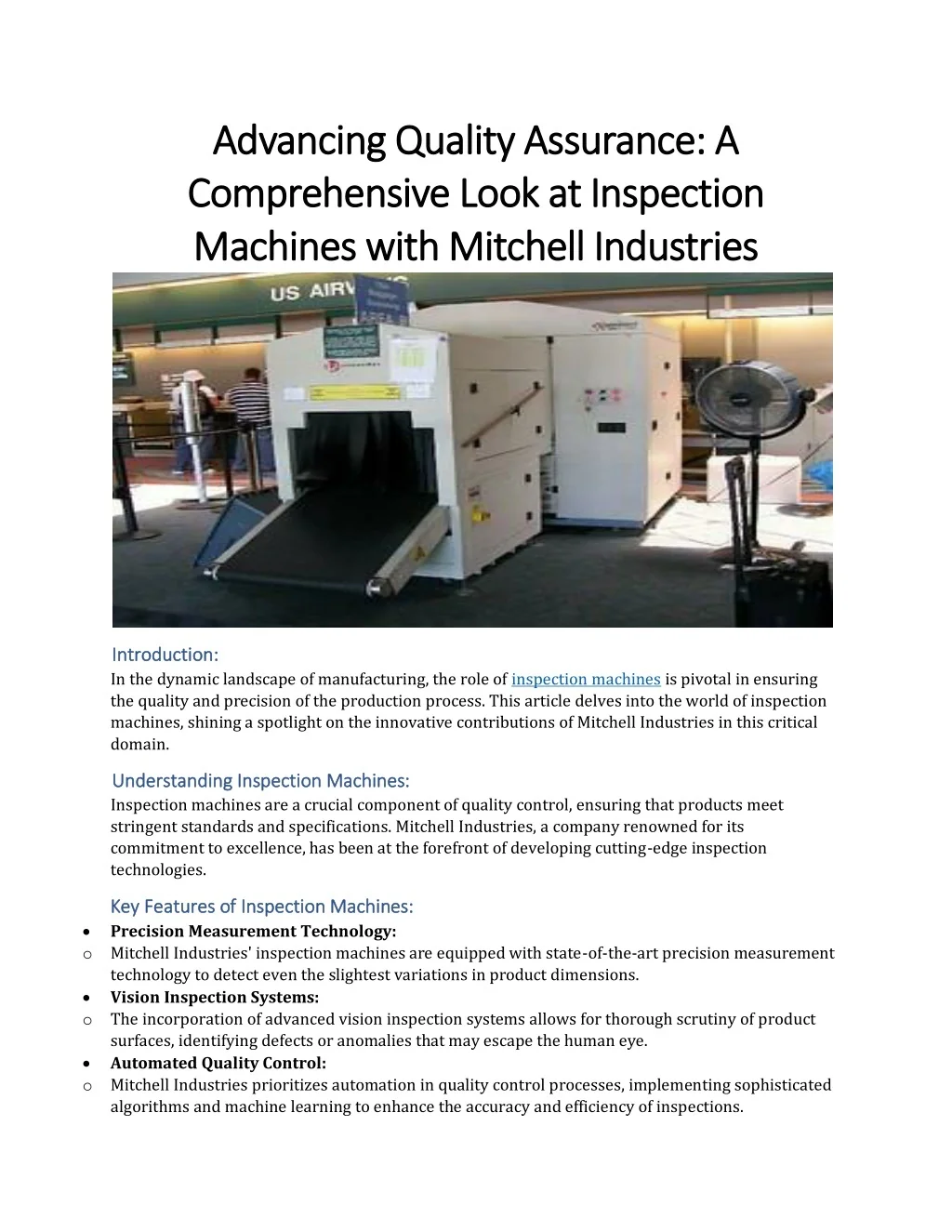 PPT - Advancing Quality Assurance A Comprehensive Look at Inspecti PowerPoint Presentation - ID ...