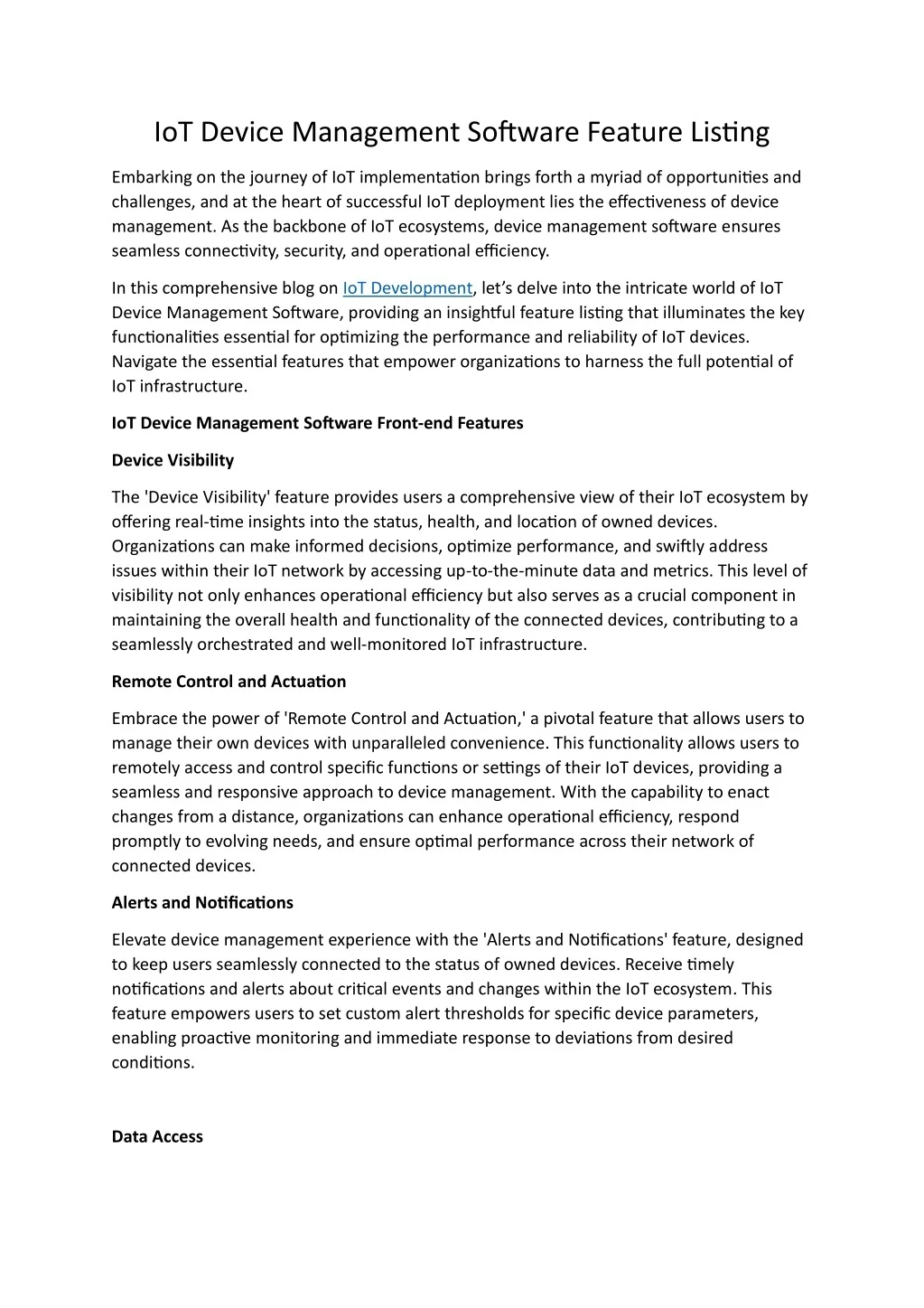 PPT - iot-device-management-software-feature-listing PowerPoint ...