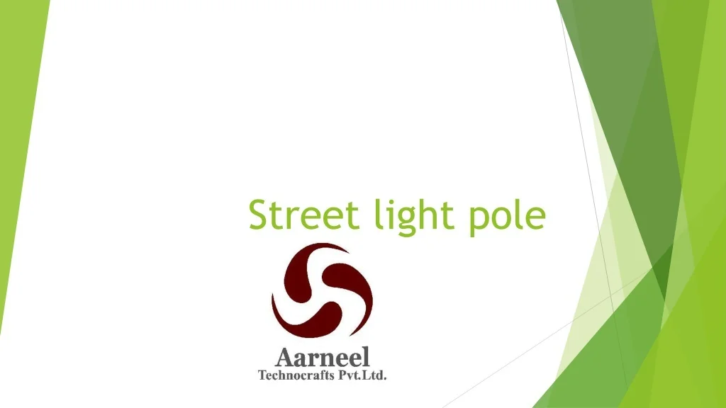 PPT - Street light pole PowerPoint Presentation, free download - ID ...