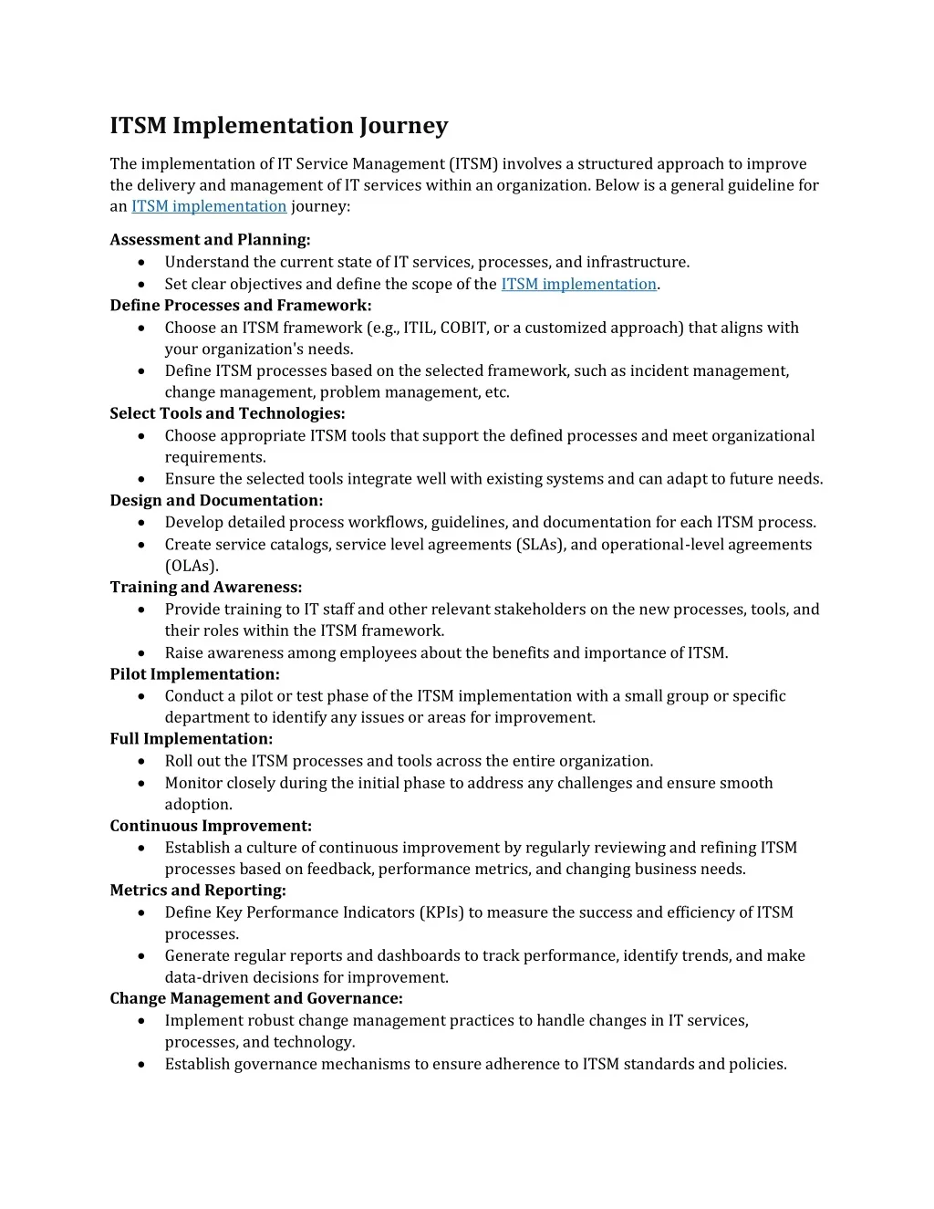 PPT - ITSM Implementation Journey PowerPoint Presentation, free download - ID:12840318