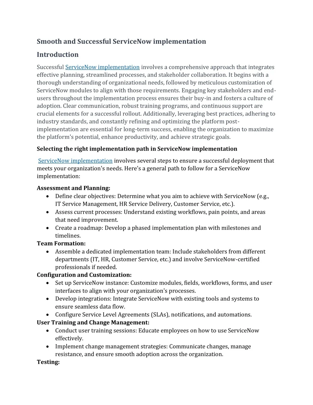 PPT - Smooth and Successful ServiceNow implementation PowerPoint ...