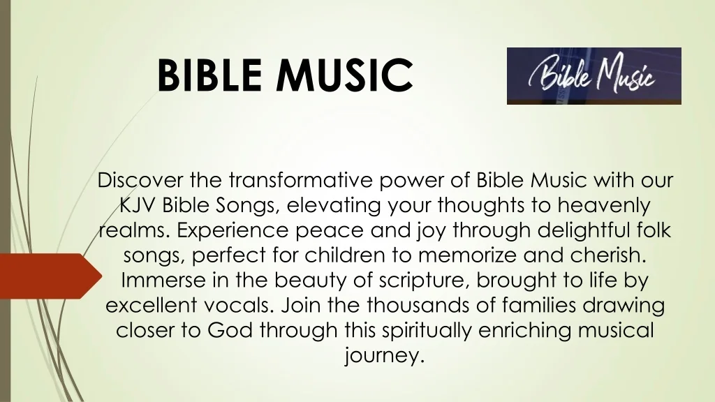PPT - Get easy bible verses to memorize effortlessly - Bible Music ...