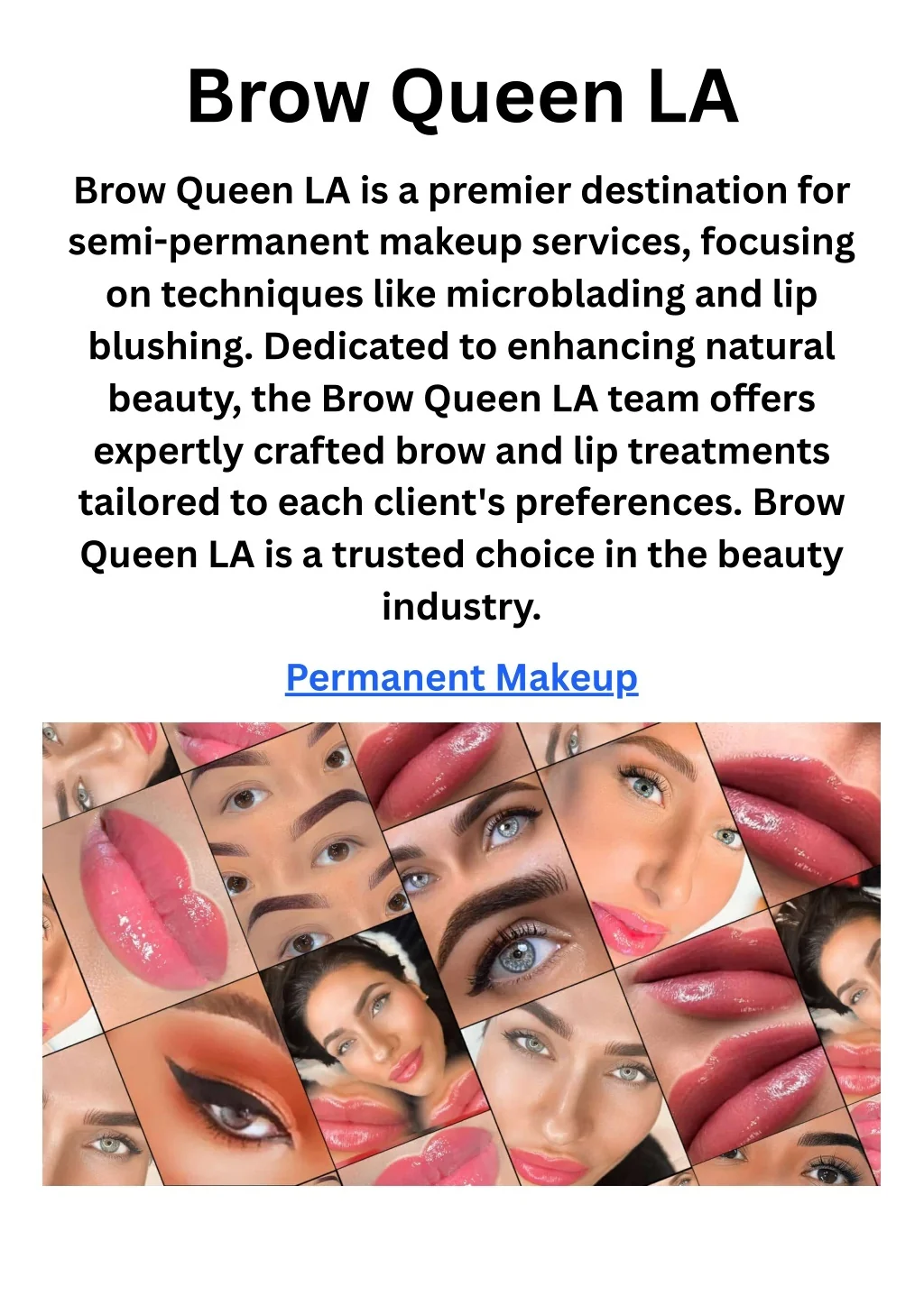 PPT - Brow Queen LA PowerPoint Presentation, free download - ID:12845419