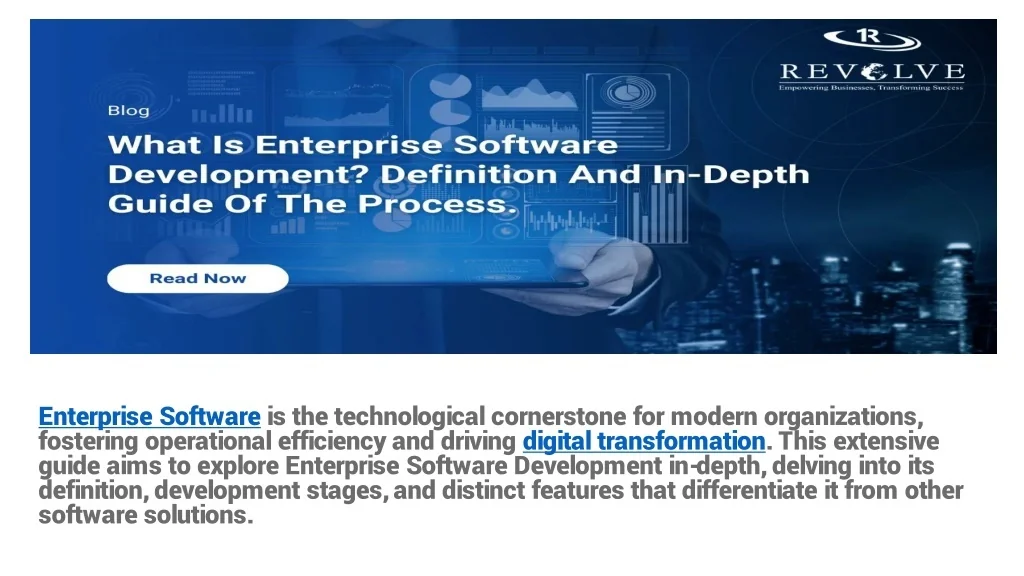 PPT - What is enterprise software development? Definition and in-depth ...