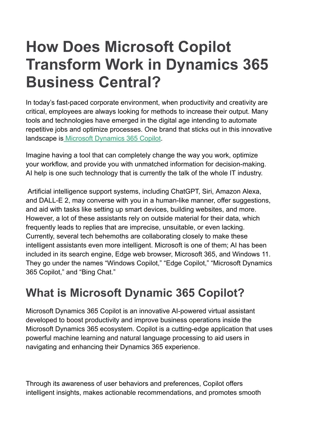 PPT - How Does Microsoft Copilot Transform Work in Dynamics 365 Business Central PowerPoint ...
