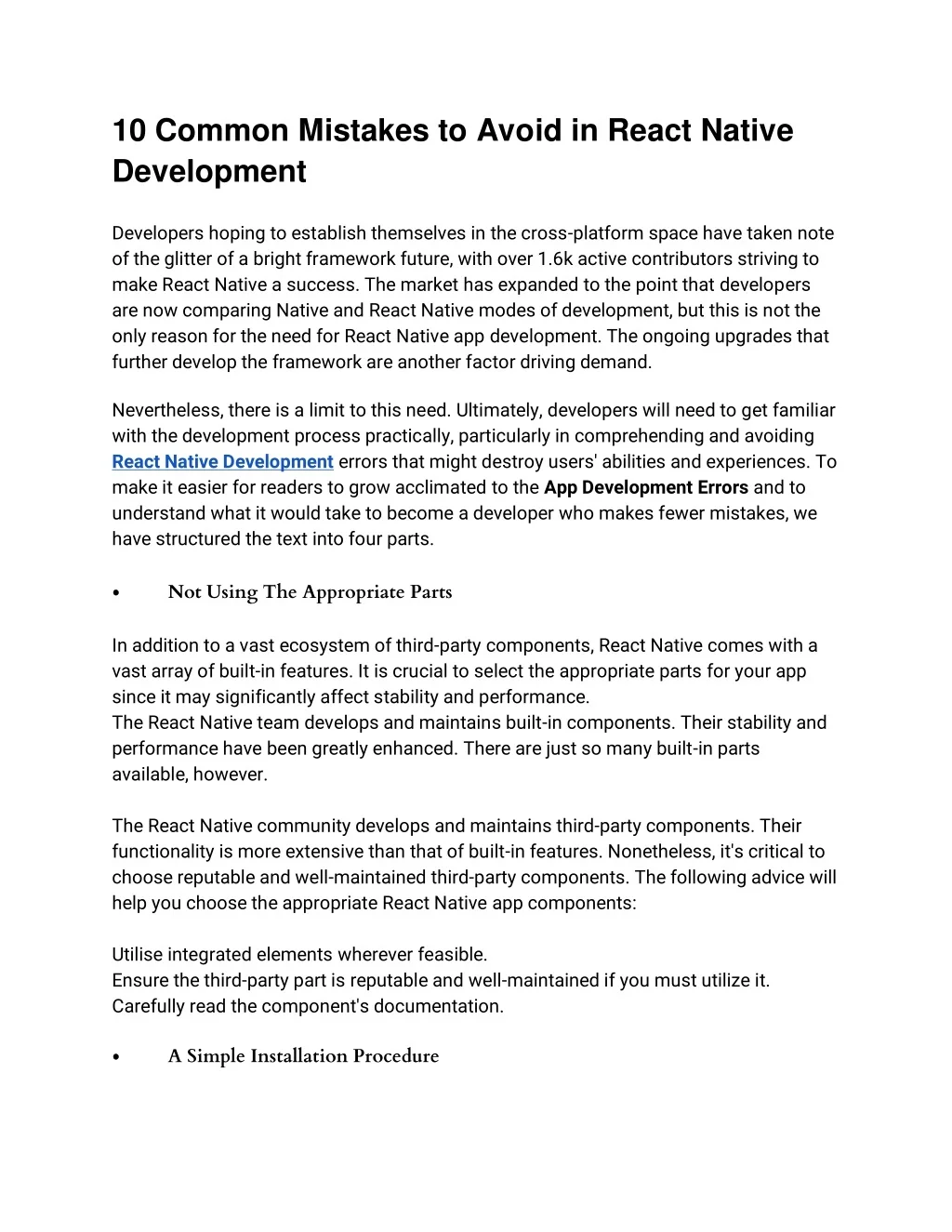 PPT - 10 Common Mistakes to Avoid in React Native Development (1) PowerPoint Presentation - ID ...