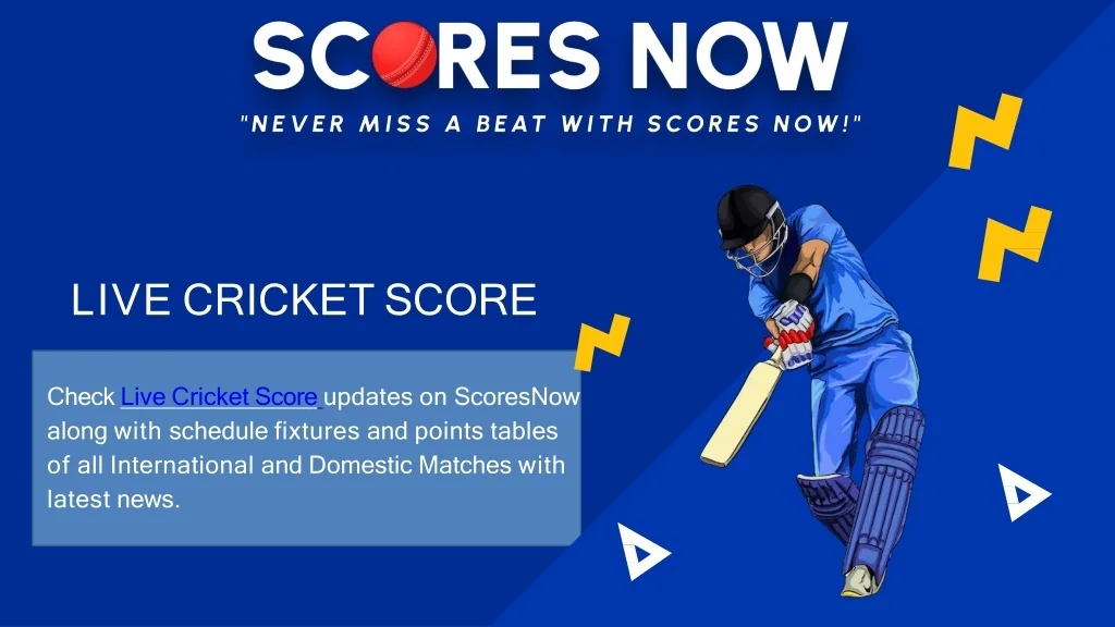 PPT - Live cricket score PowerPoint Presentation, free download - ID ...